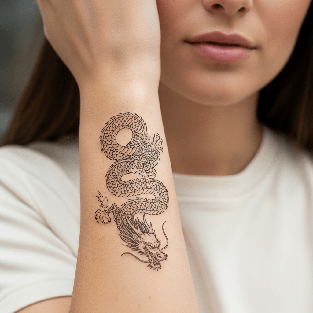 Dragon tattoo – Vegan temporary tattoos | Temporalis®
