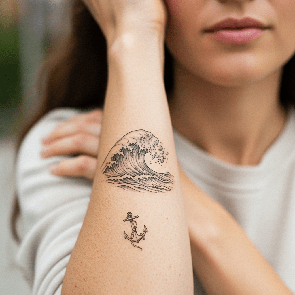 Ocean tattoo – Vegan temporary tattoos | Temporalis®