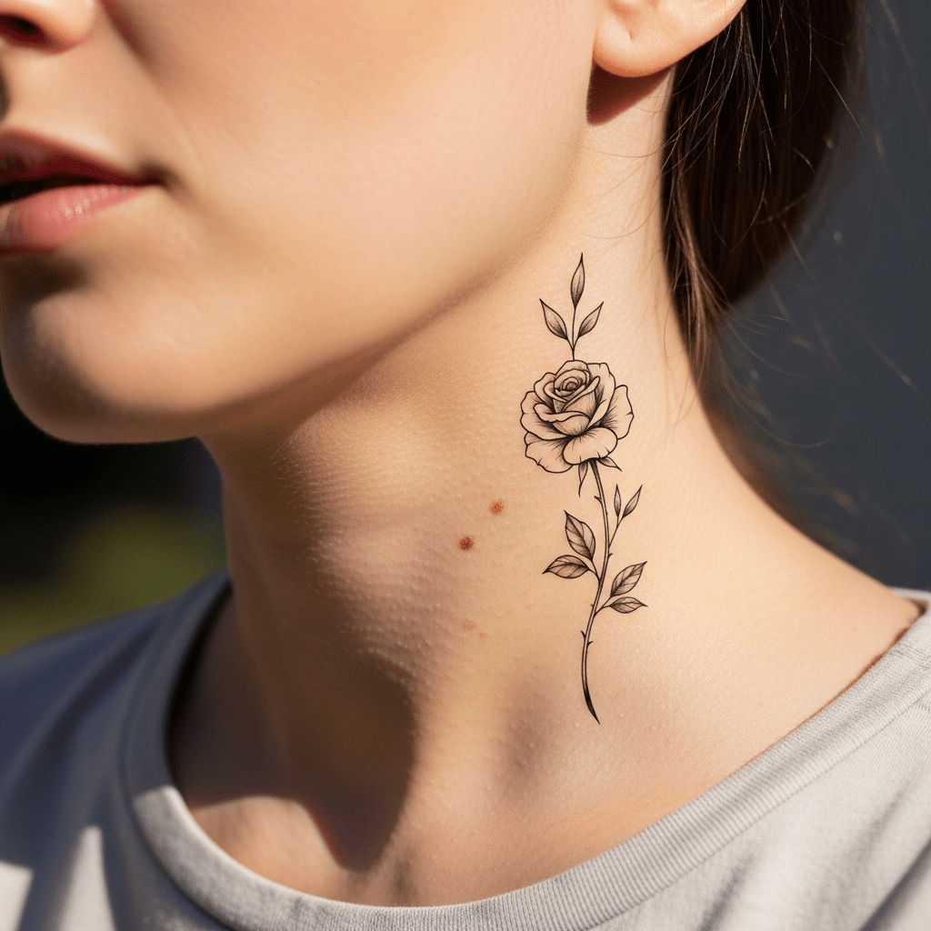 Neck tattoos – Vegan temporary tattoos | Temporalis®