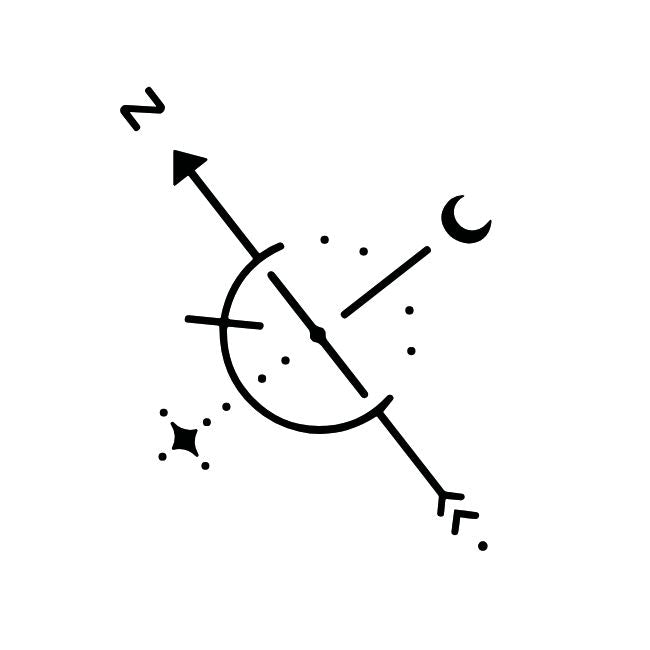 Celestial Compass Tattoo | Temporalis