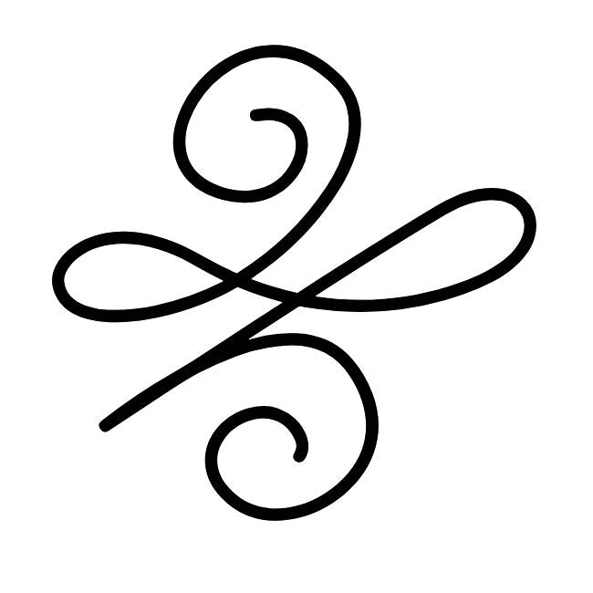 Ethereal Swirl Emblem Tattoo | Temporalis