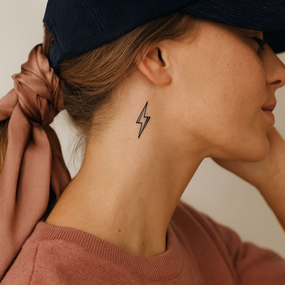 Tatuaje del símbolo del rayo | Temporalis