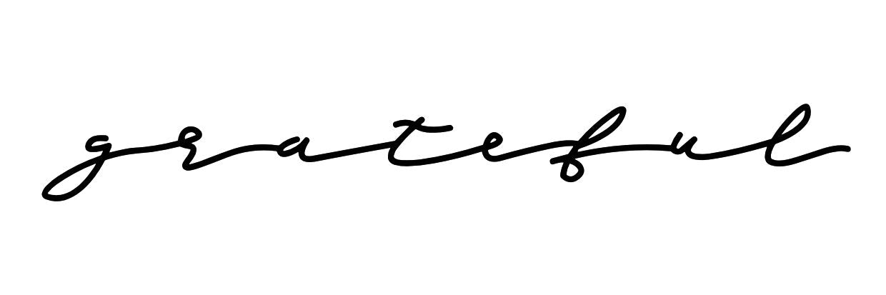 "grateful" writingTattoo | Temporalis