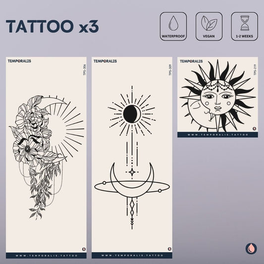 Moon tattoos Collection | Temporalis